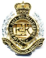 Christies - HAT BADGE ROYAL AUSTRALIAN ENGINEERS RAE METAL