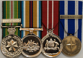 Christies - FULL SIZE COURT MOUNTED SET AASM + ICAT CLASP - AFGHANISTAN ...