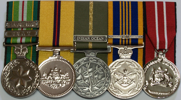 Christies - FULL SIZE COURT MOUNTED SET AASM + ICAT/IRAQ03 CLASPS ...